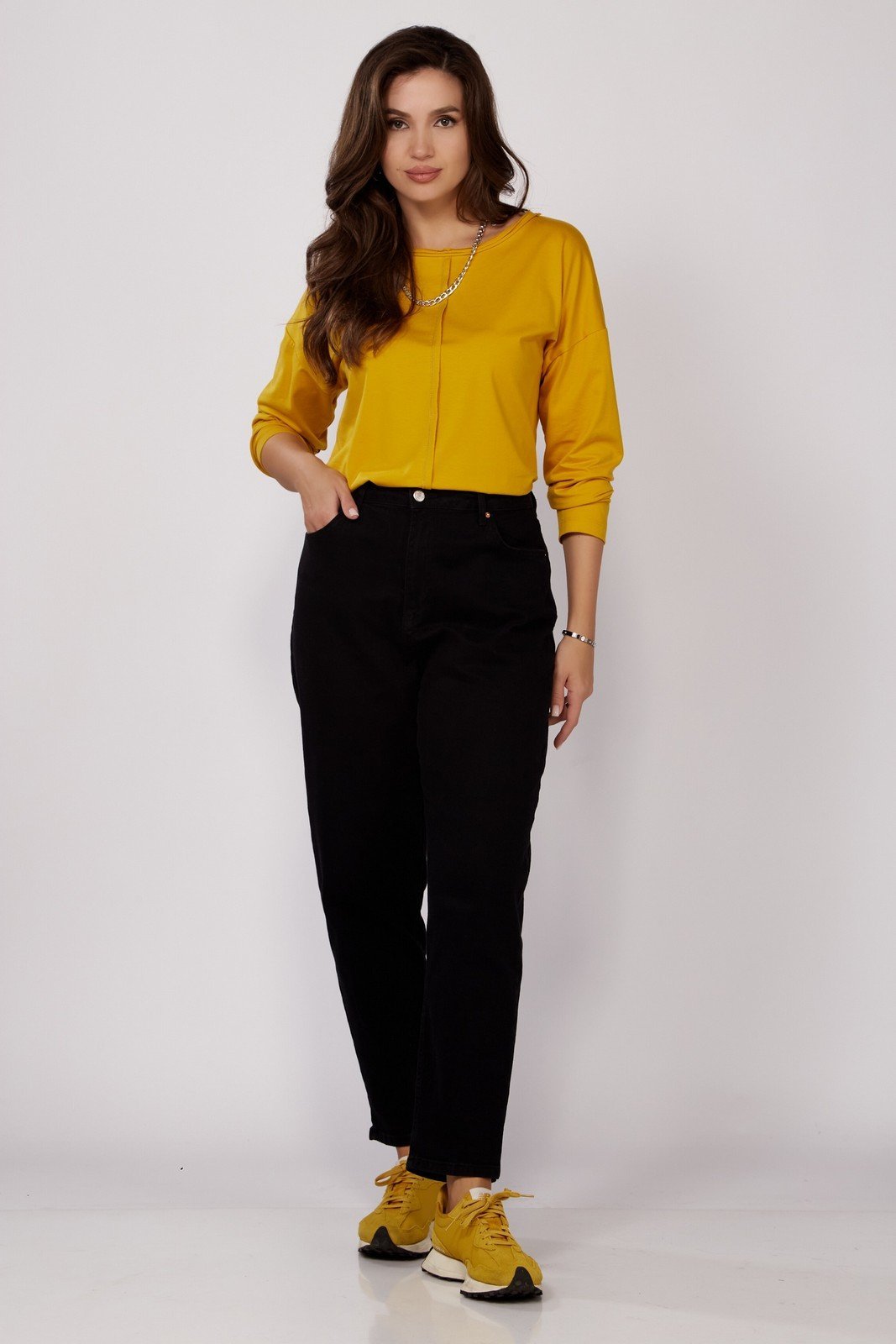 Джемпер 8069 горчица BLISS купить в интернет магазине Велесмода